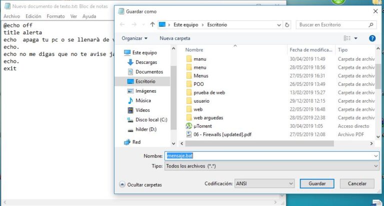 Archivo Batch o .bat: ¿que es?, como crearlos y programación